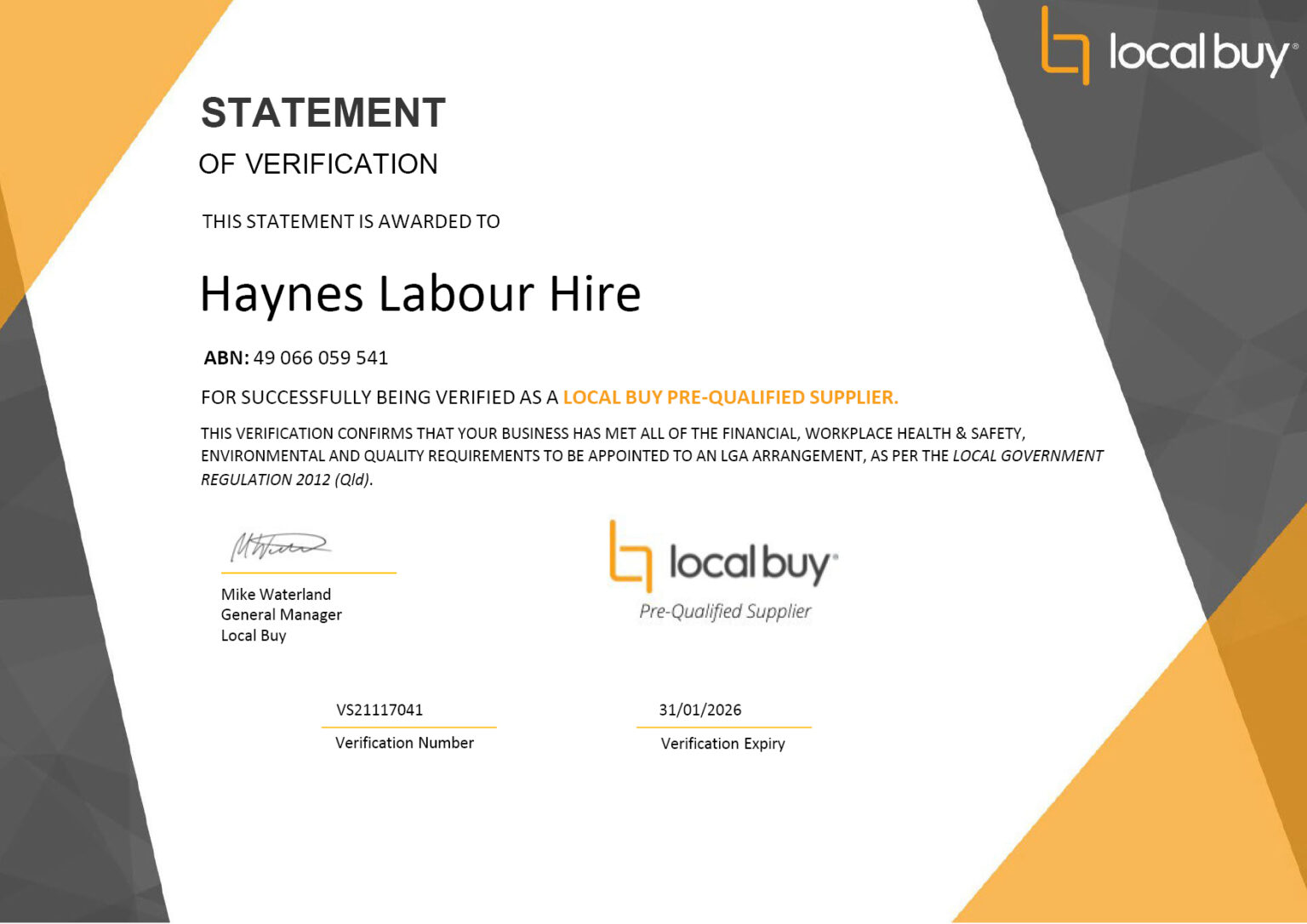Haynes Supporting Local and State Governments with Local Buy Approval ...